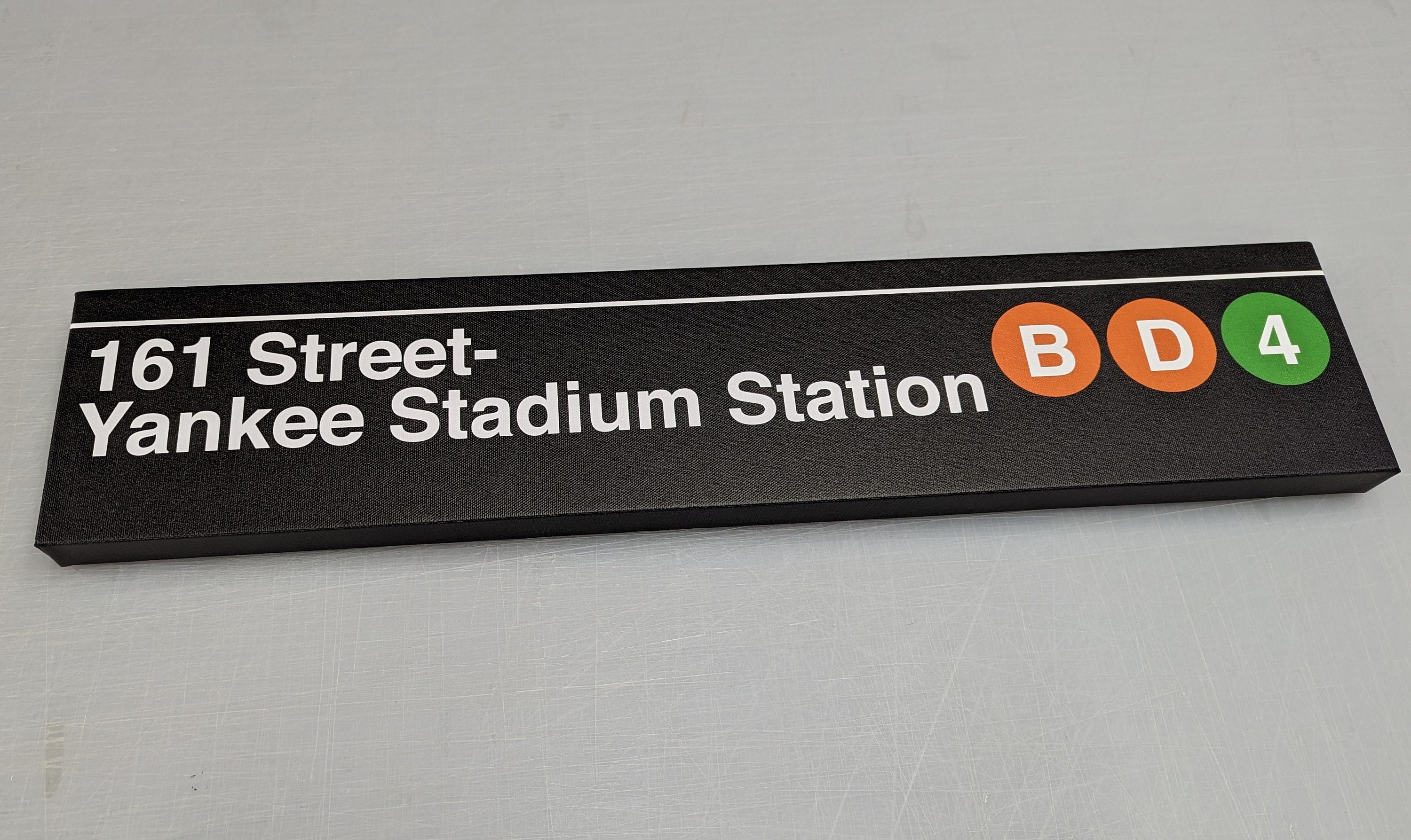 161st Street-yankee Stadium NYC Subway Sign - Vintage Bronx Metro Decor ...