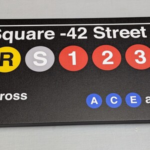 Times Square - 42 Street Subway Station Sign - Tall Version - S Train ...