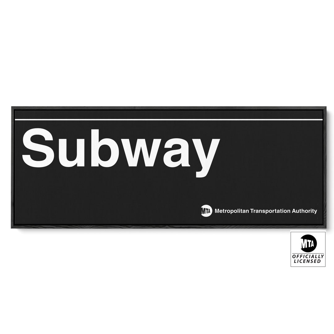 Personalized Subway Sign With MTA Logo - Custom Name and Lines - NYC ...
