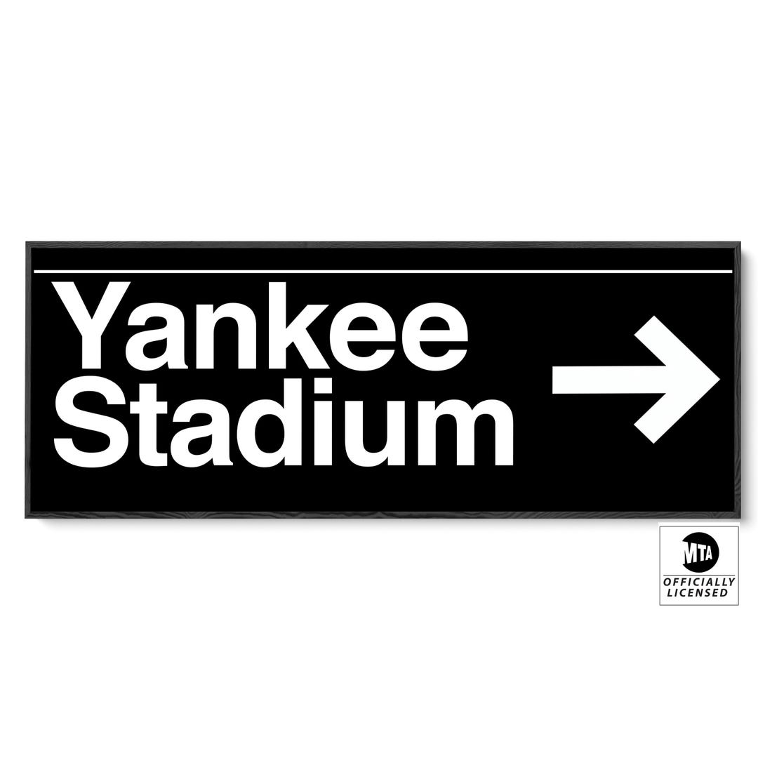 Yankee Stadium Subway Sign With Subway Arrow - Tall Version ...
