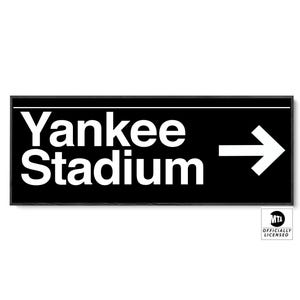 Yankee Stadium Subway Sign With Subway Arrow Tall Version Officially ...