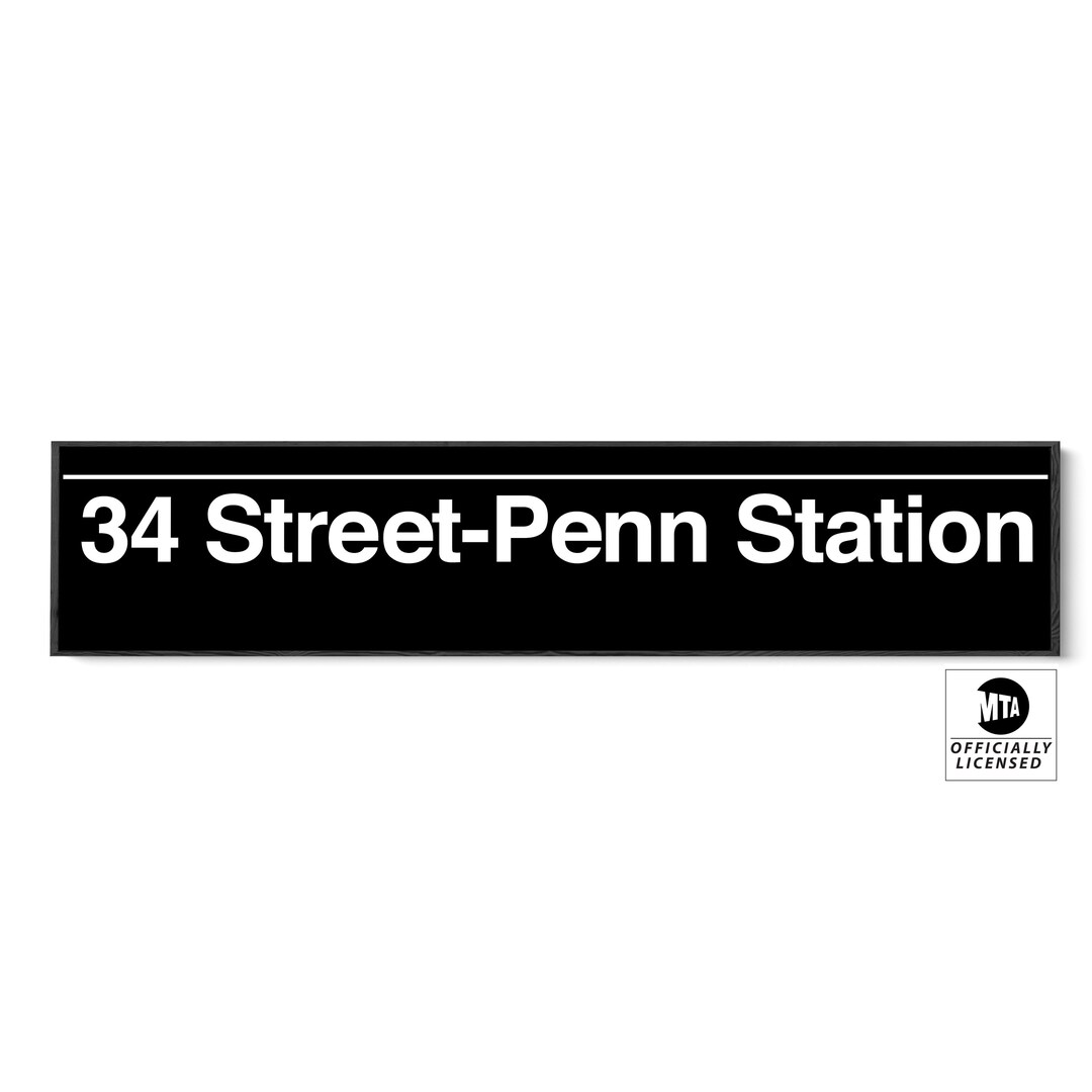 34 Street Penn Station - NYC Subway Sign - New York City Subway ...