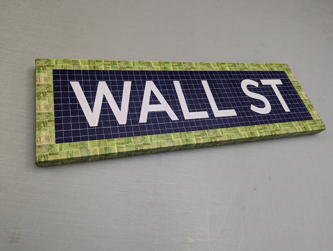 Wall Street Subway Tile Sign: NYC Wall Art Decor - Officially Licensed ...