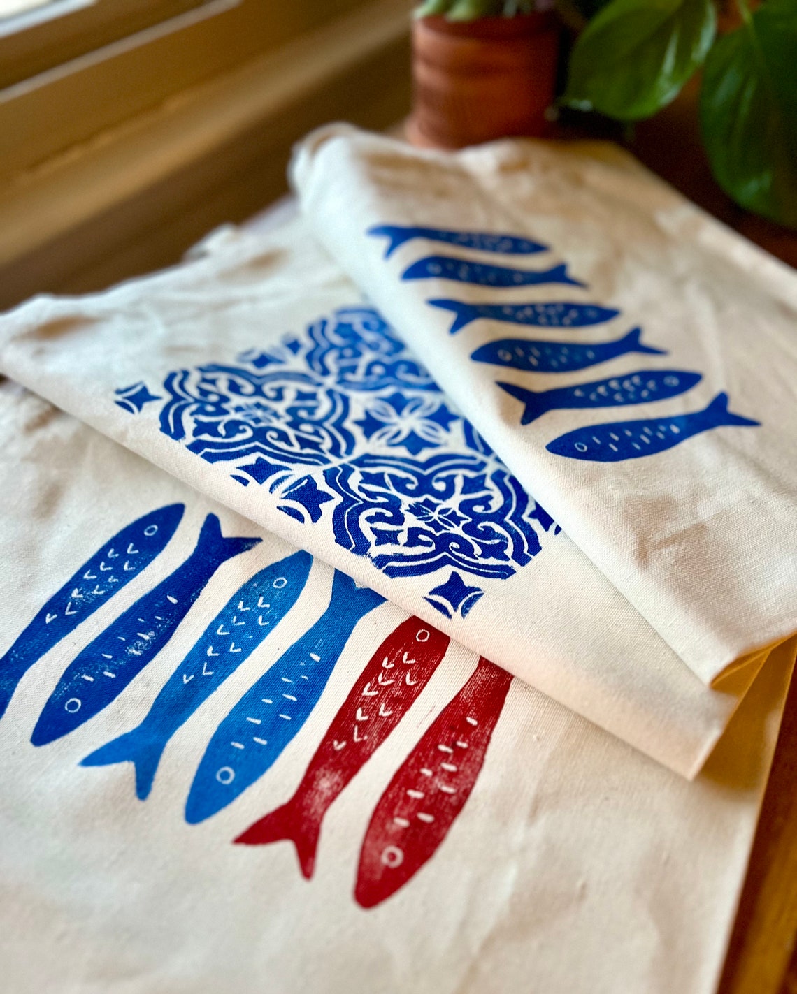 Portuguese Tote Bag - 100% Canvas- Hand Stamped Lino Print Portuguese ...