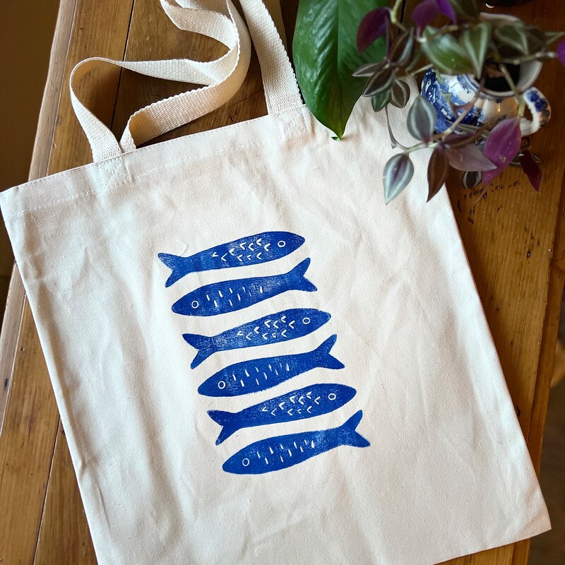 Fish Tote Bag - Etsy