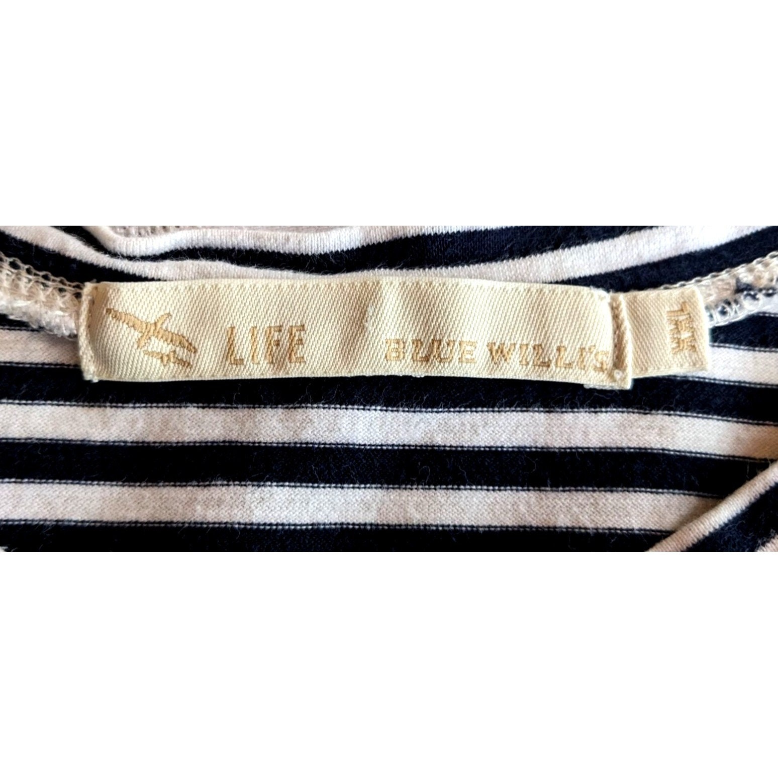 Vintage 90s/y2k BLUE WILLI'S Luxury 100% Cotton Navy Stripe Tank Button ...