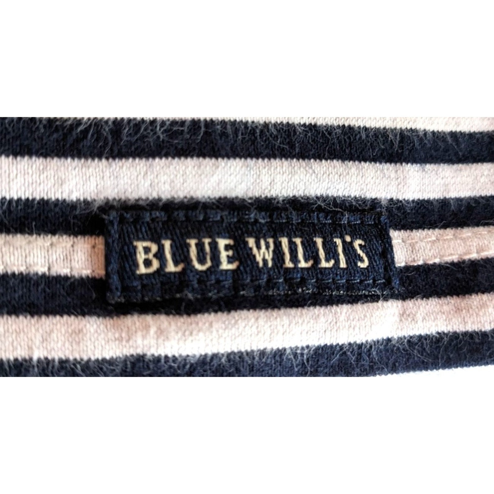 Vintage 90s/y2k BLUE WILLI'S Luxury 100% Cotton Navy Stripe Tank Button ...