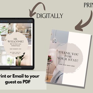 Welcome Book for Airbnb Airbnb Guide Book Editable Welcome - Etsy