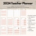 2024 Beginner Teacher Planner Editable Planner Canva Editable Diary for ...