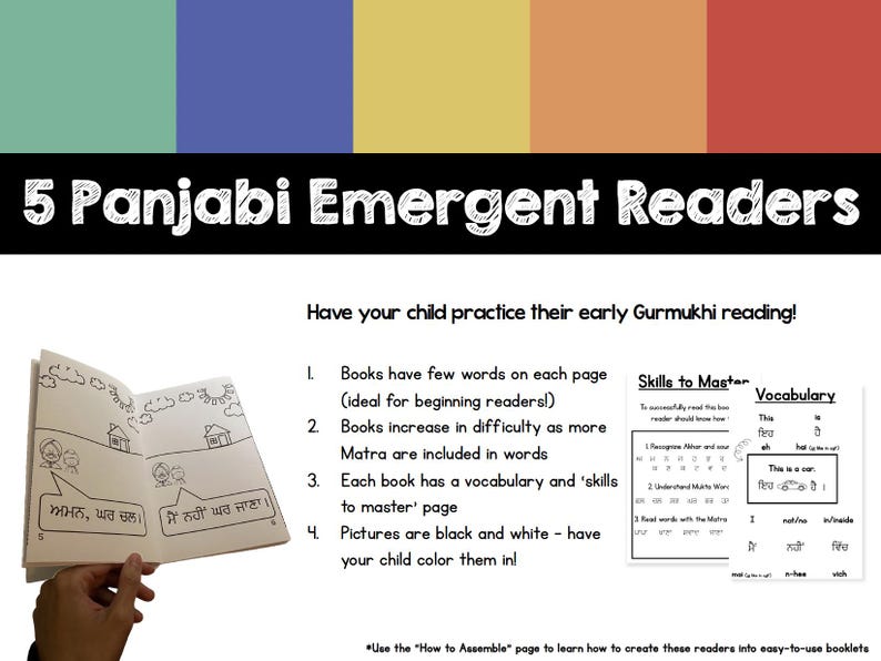 Punjabi Emergent Books - Beginning Reading! - Etsy