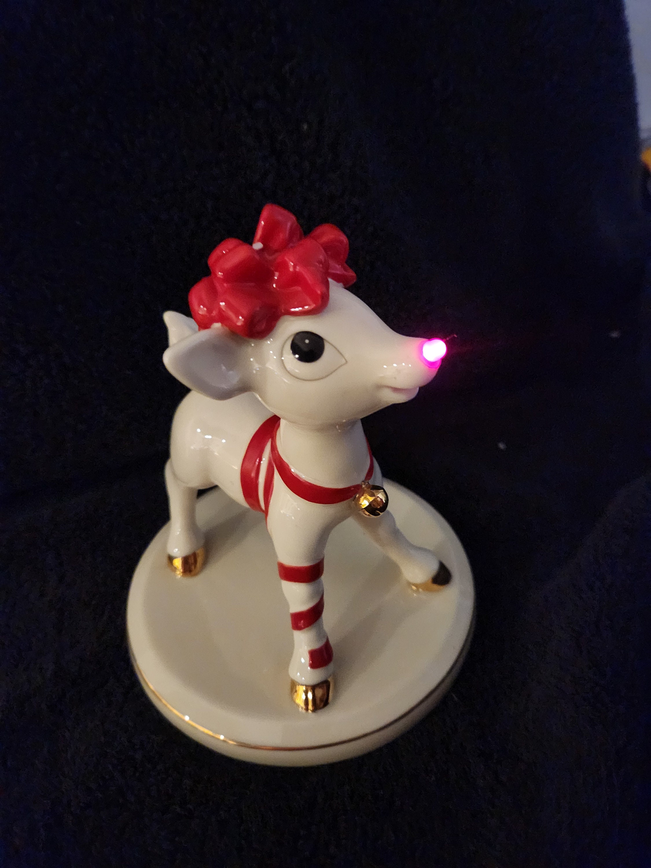 Lenox Rudolph Reindeer Light up Nose - Etsy