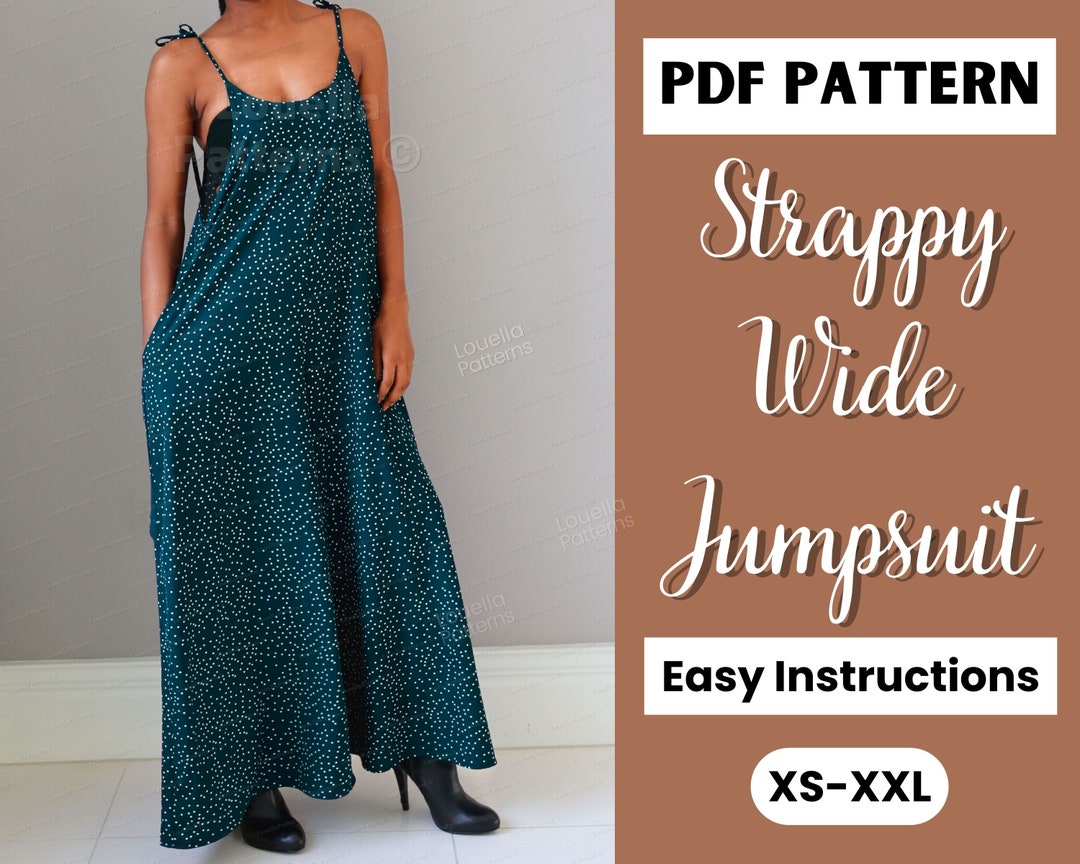 Beginner's Overalls Sewing Pattern for Women Beginner Friendly Women's ...