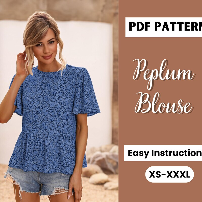 Peplum Top Pattern - Etsy