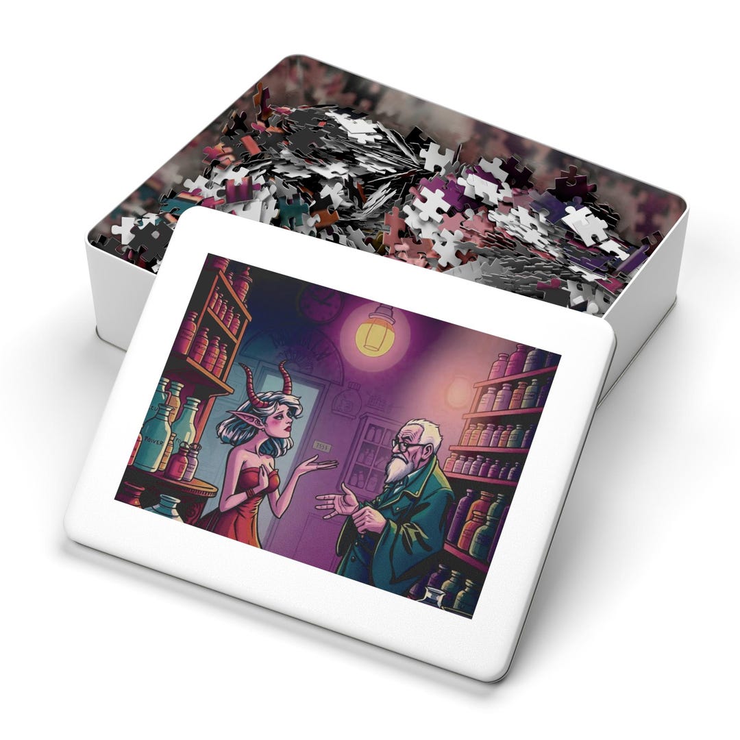 Mystical Fantasy Art Jigsaw Puzzle With Tin - Etsy
