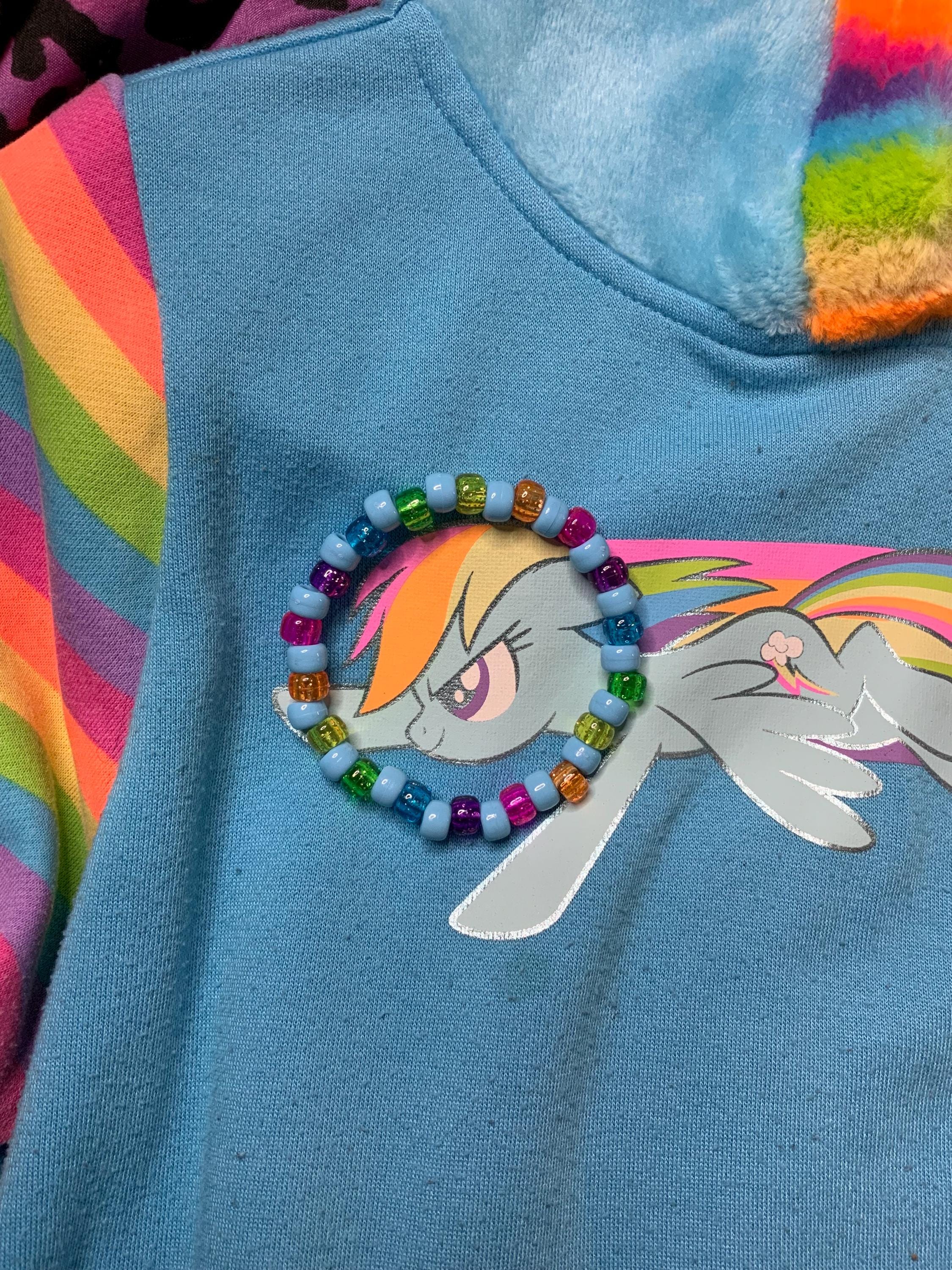 LUVSCENE - MLP My Little Pony Rainbow Dash INSPO Handmade Single Beaded ...