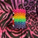 DOMO KUN Rainbow Rave Handmade Pony Bead Cuff Bracelet - Etsy