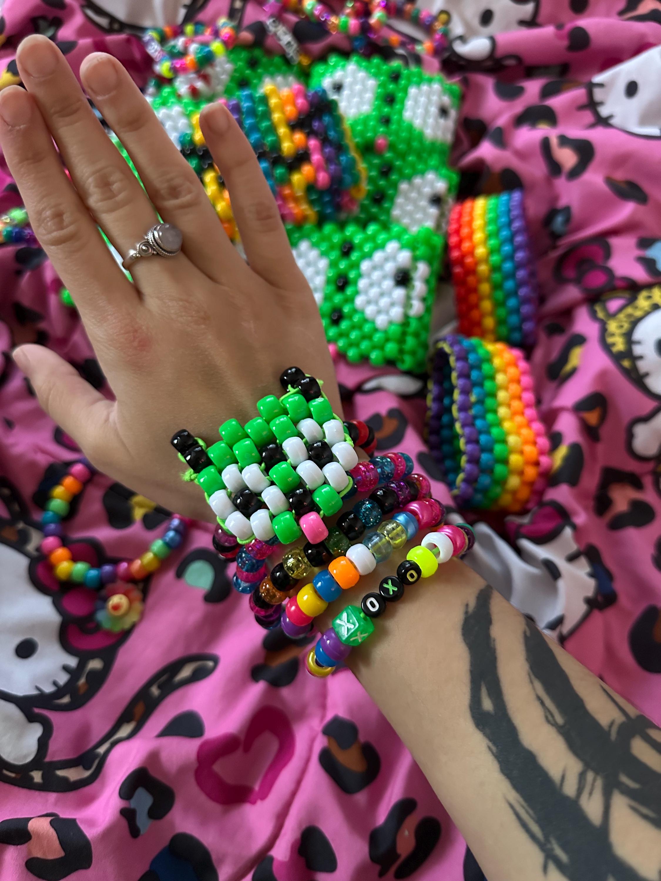 GIR Kandi Charm + Bracelet: Invader Zim Rave Jewelry - Etsy