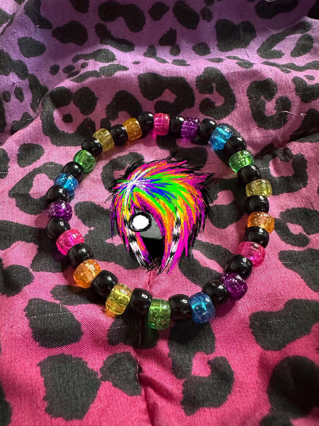 Rainbow Kandi Bracelet - Scene Emo Rave Festival Pride - Etsy