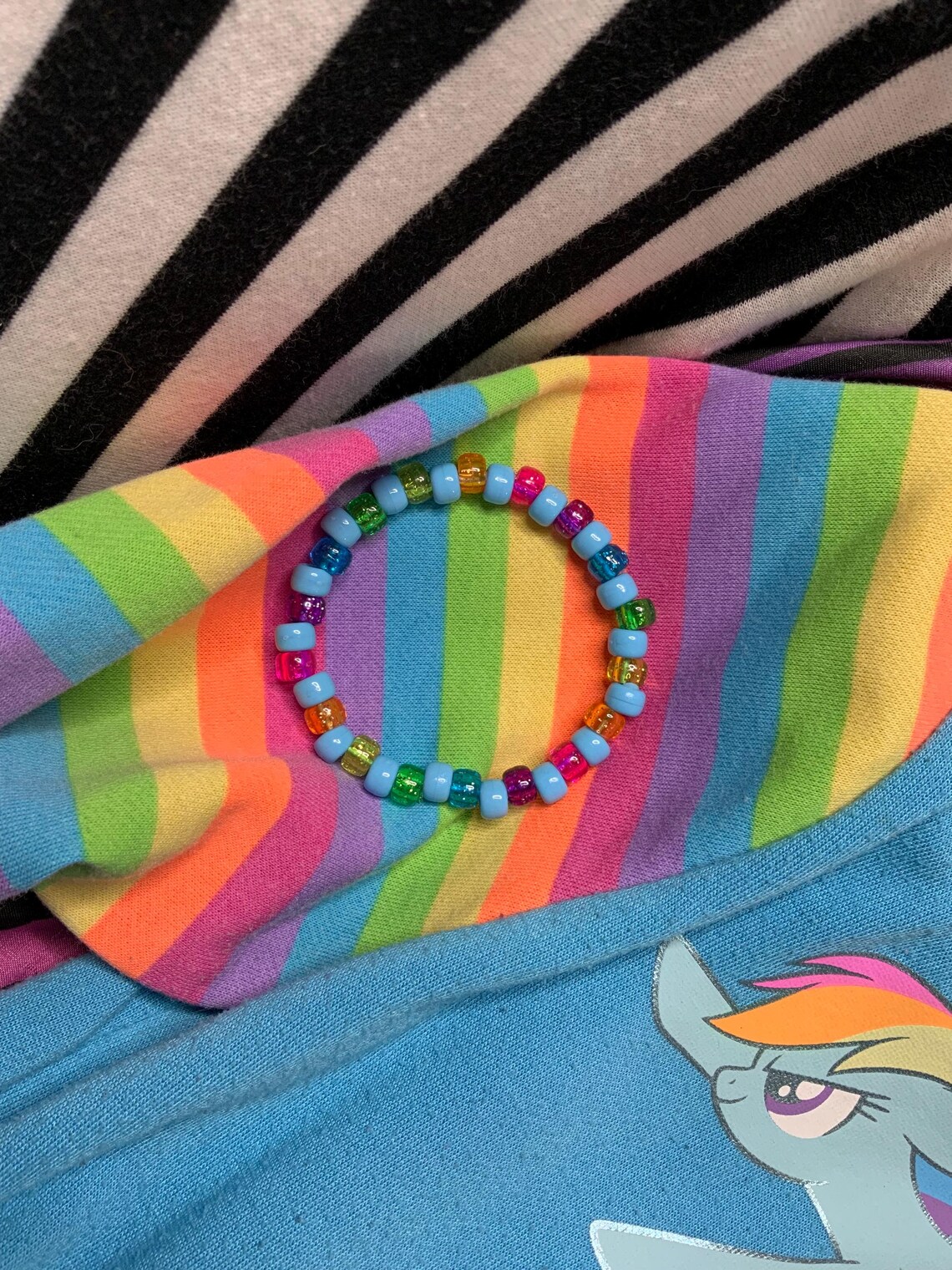 LUVSCENE - MLP My Little Pony Rainbow Dash INSPO Handmade Single Beaded ...