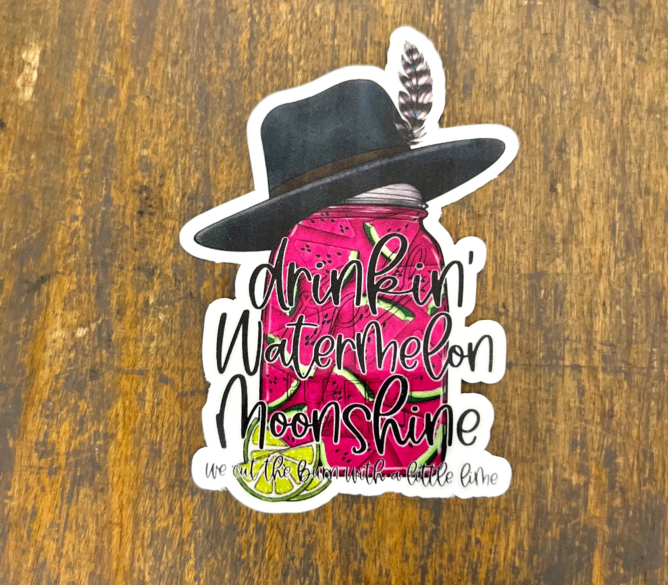 White Lightning Moonshine Stickers