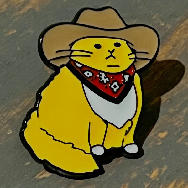 Black Cat Pin - Etsy