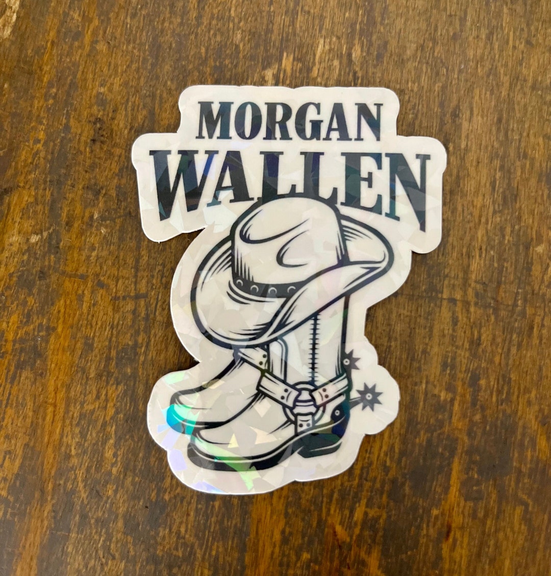 Holographic Morgan Wallen Sticker - Etsy
