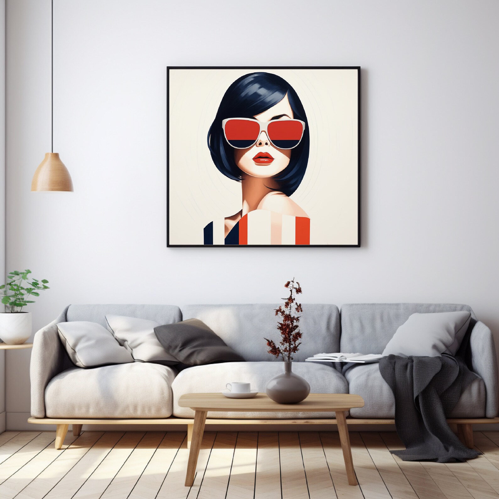 Retro Female Face Poster, Retro Face Vintageart, Retrovibes, Classicart ...