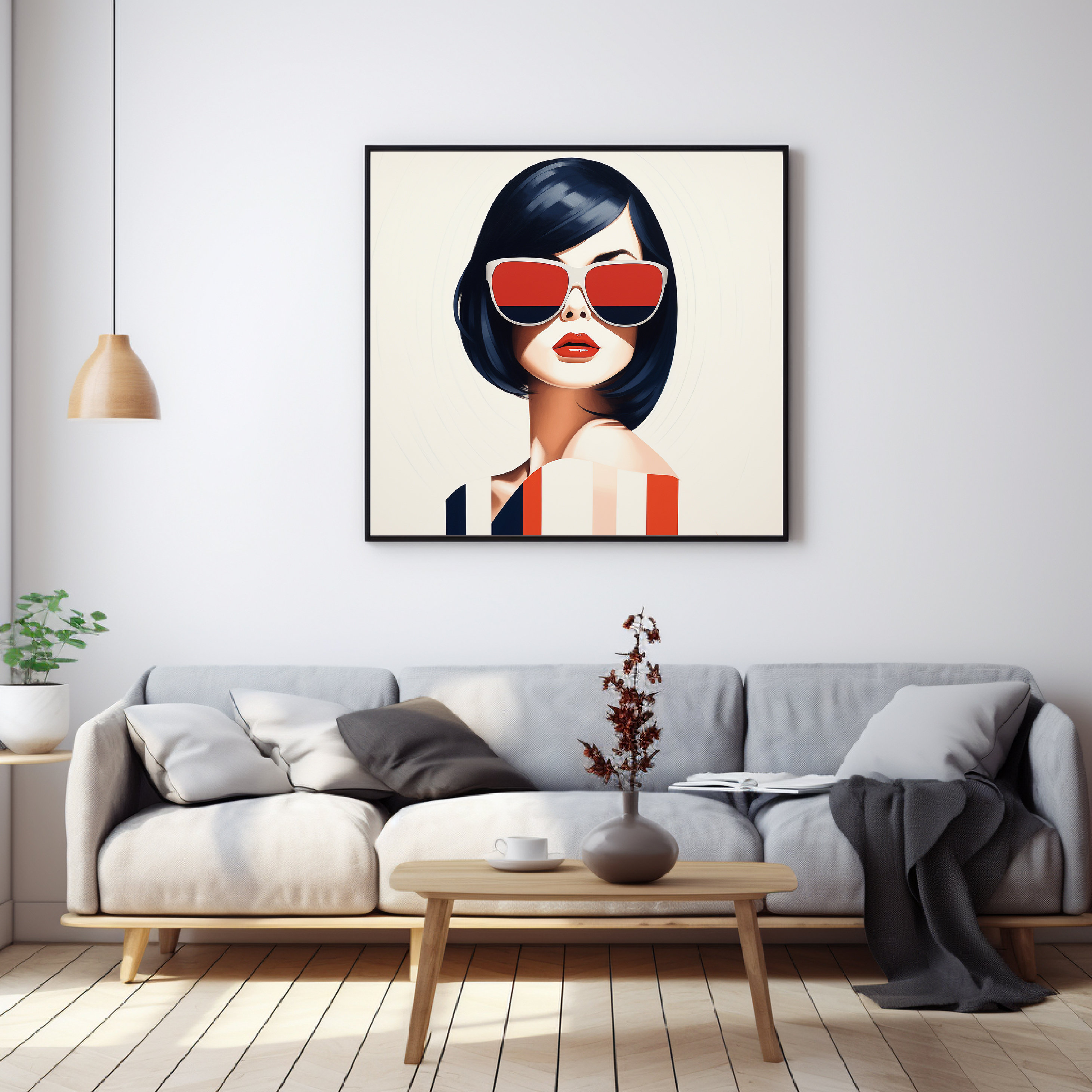 Retro Female Face Poster, Retro Face Vintageart, Retrovibes, Classicart ...