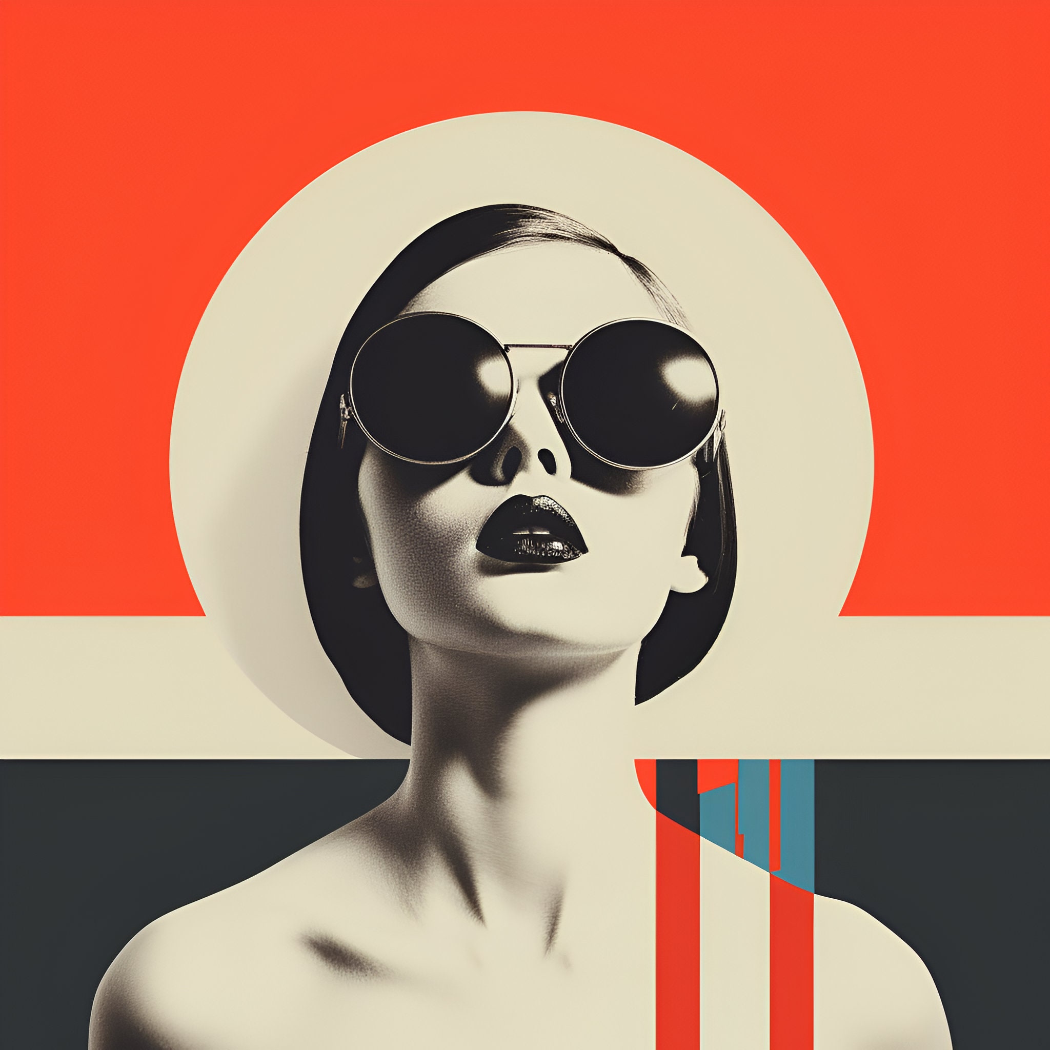 Retro Female Face Poster Retro Face Vintageart Retrovibes Classicart