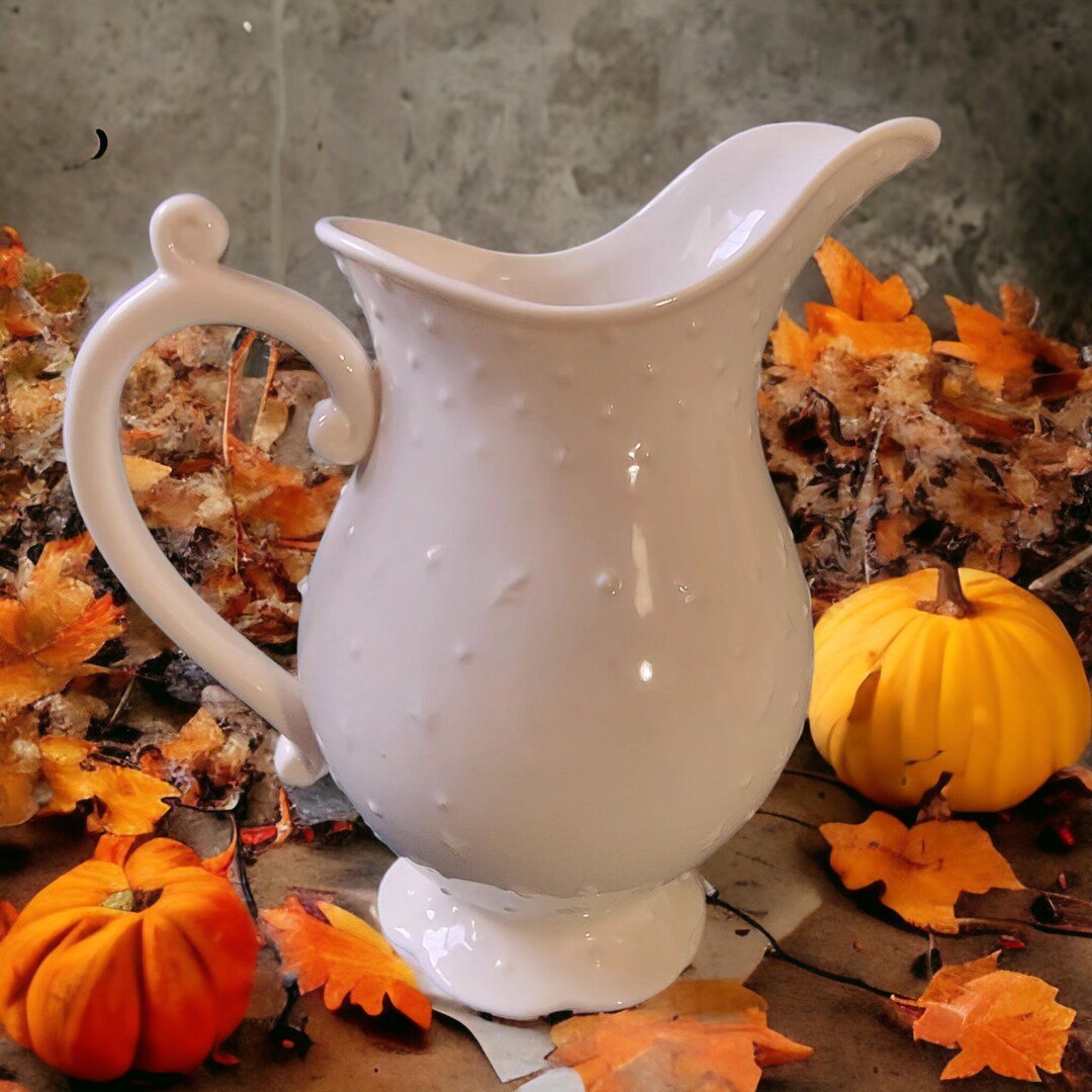 Vintage I.godinger & Co Porcelain Pitcher - Etsy