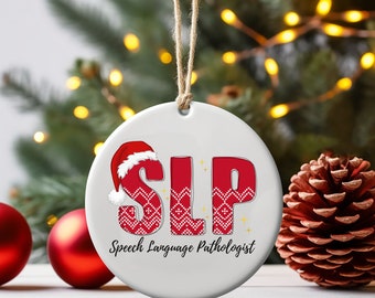 Speech Pathologist Ornament, Everyone Deserves A Voice, SLP Christmas ...