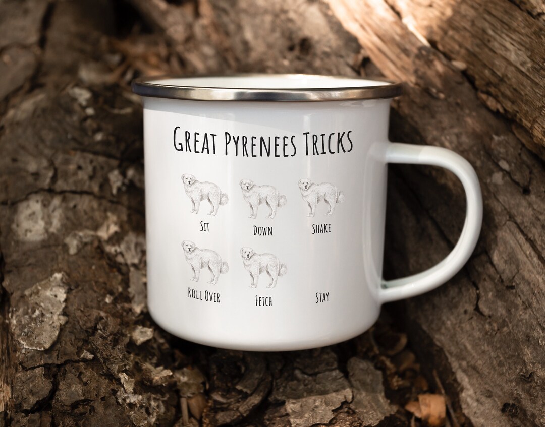 Dog Joke Mug Gift Great Pyrenees Camping Coffee Cup Backpacking Mug ...