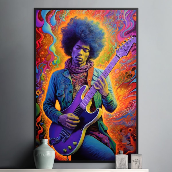Jimi Hendrix Poster - Etsy