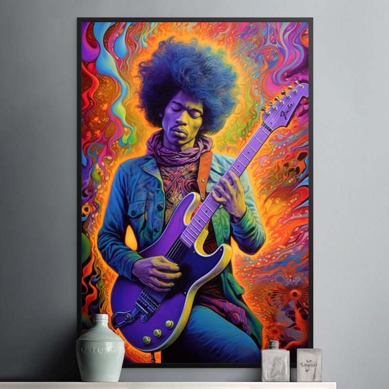 Jimi Hendrix Poster - Etsy