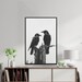 Ravens on a Log Printable Art, Vintage Style Surreal Black and White ...
