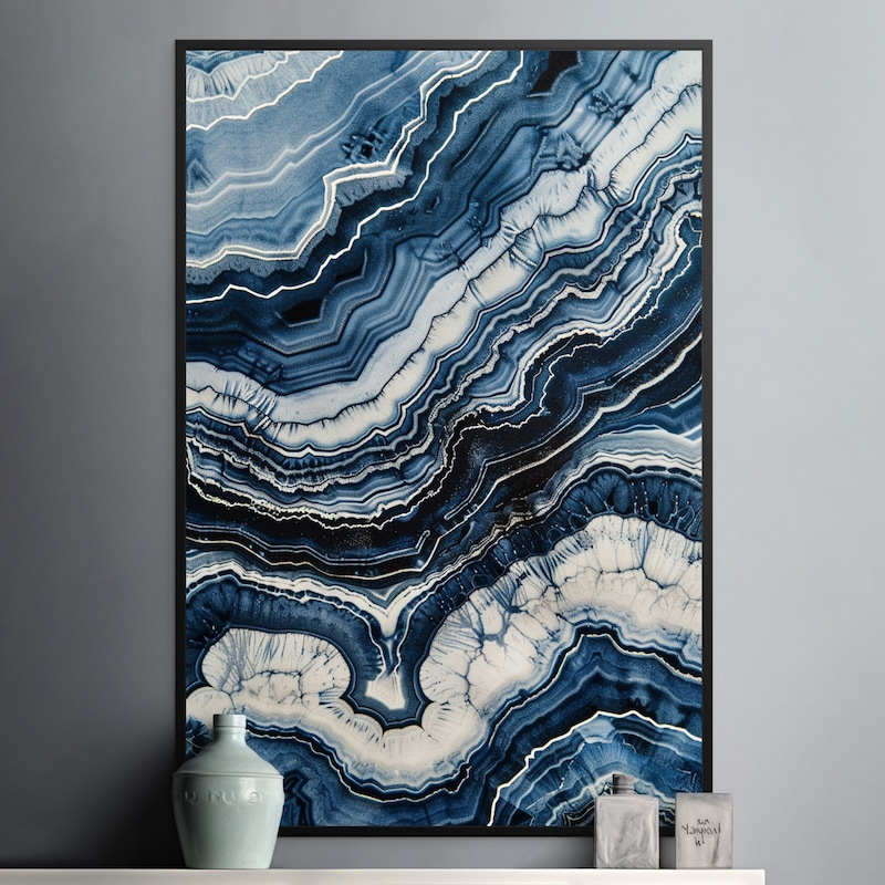 Agate Art Print - Etsy