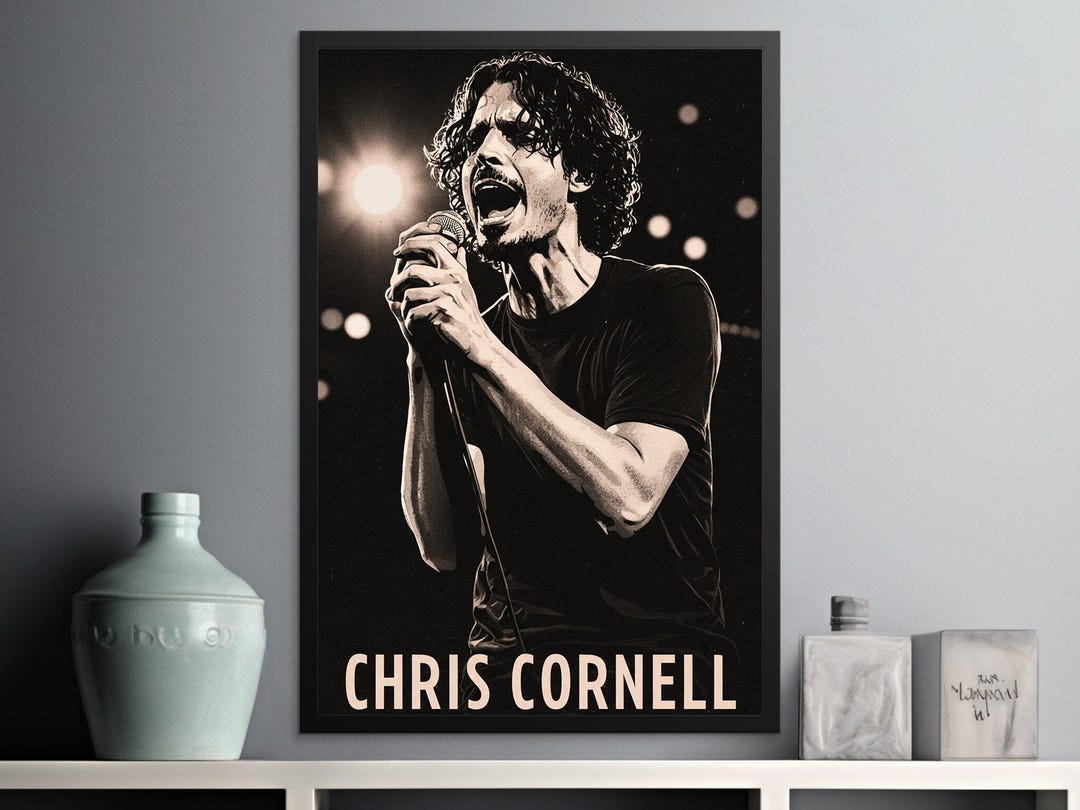 Chris Cornell Poster, Soundgarden Digital Print Download, Original ...