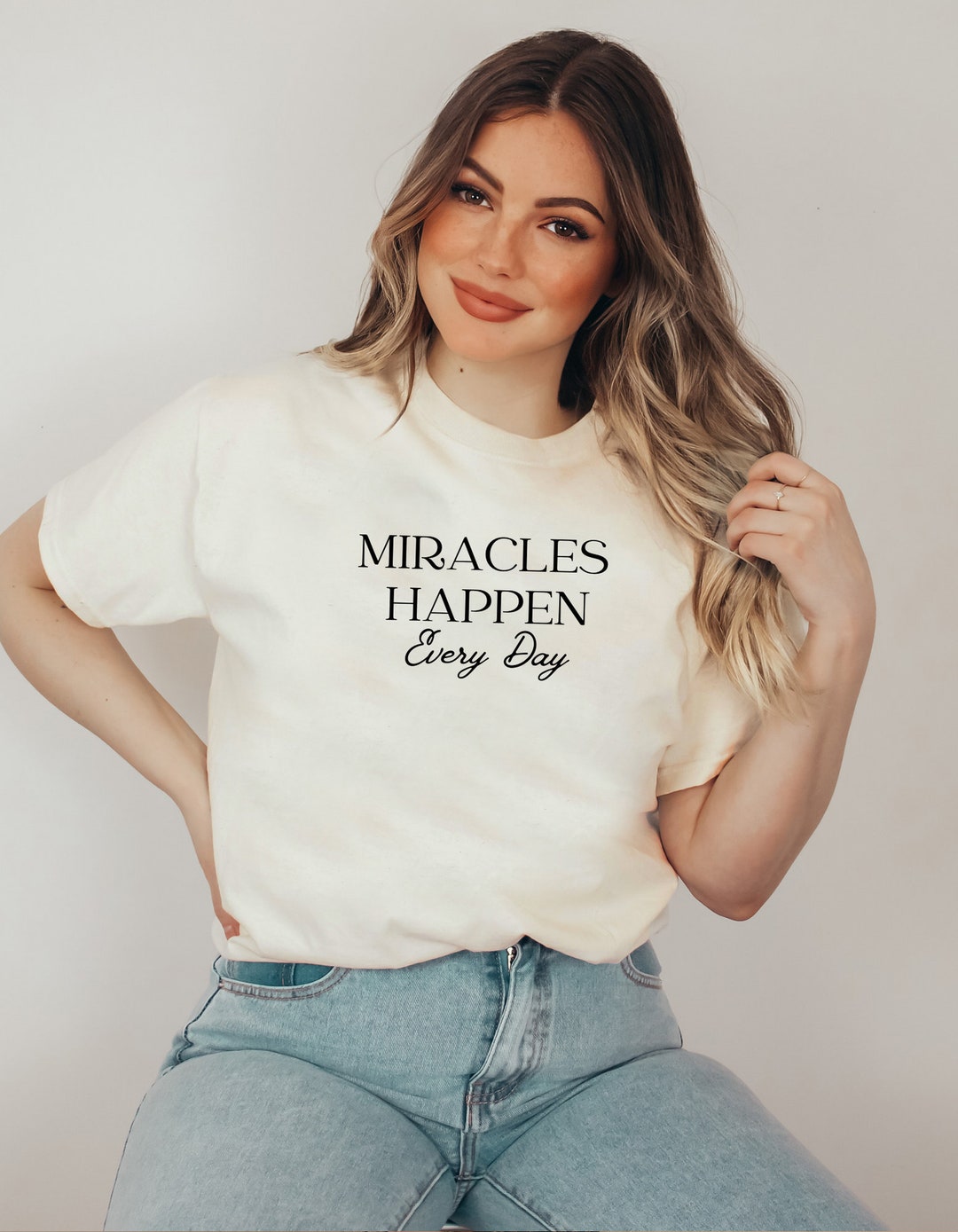 Miracles Happen Everyday Christian Shirt Bible Verse Shirt Christian ...