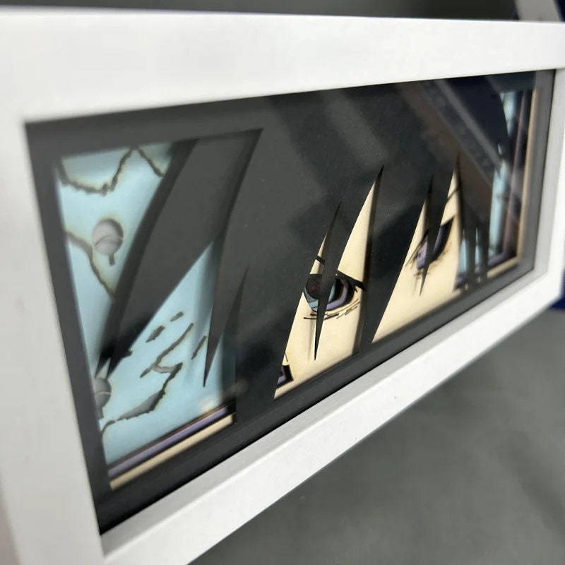 Anime Light Box Eye Face Lamp for Room Decor Lightbox Manga 3d Papercut ...