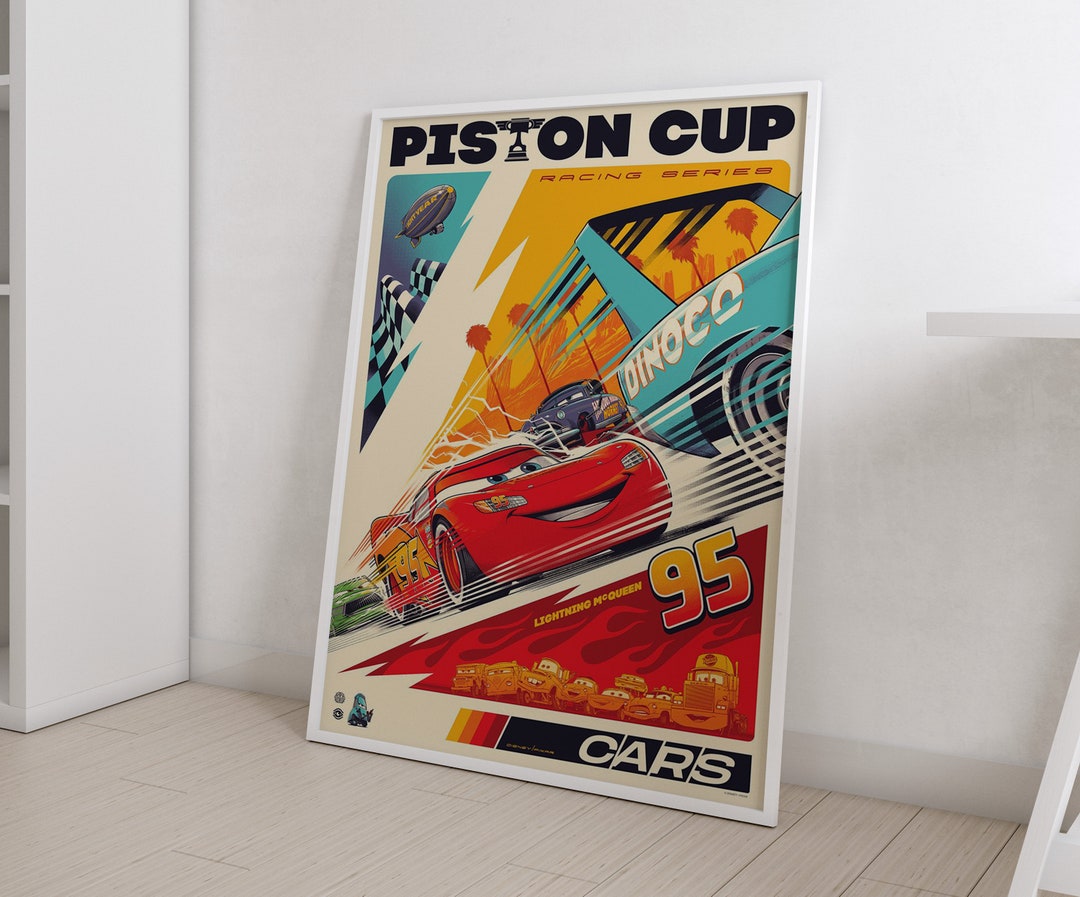 Cars Movie Poster Lightning Mcqueen Radiator Springs Poster Mcqueen ...