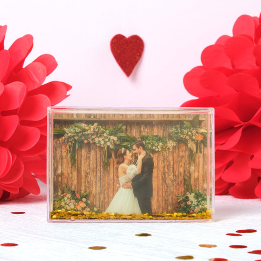 Gold Sparkly Frame Custom Photo Gift Gifts for Him Gift - Etsy