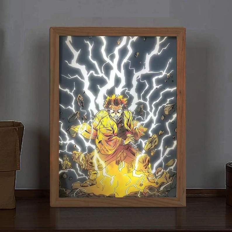 Anime Light Frame Anime Lighting Painting Box Painting Decor Night ...