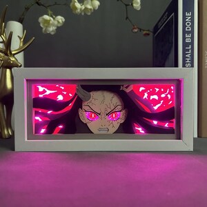 Anime Light Box Eye Face Lamp for Room Decor Lightbox Manga 3d Papercut ...