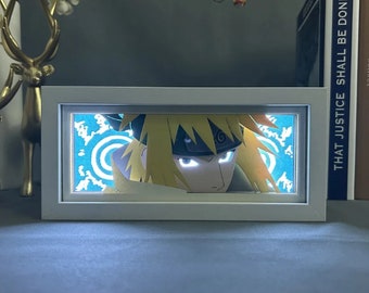 Anime Light Box Eye Face Lamp for Room Decor Lightbox Manga 3d Papercut ...