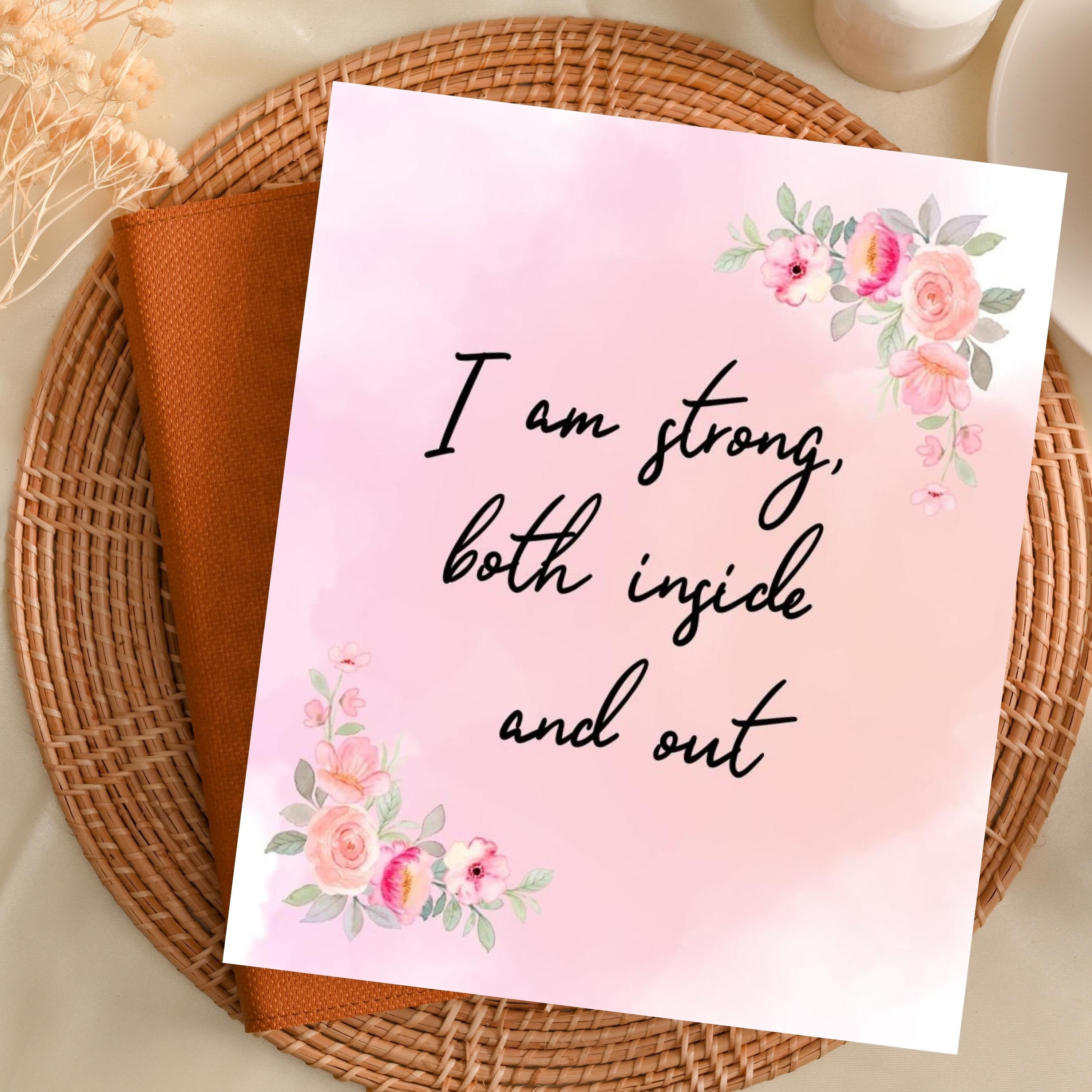 Empowering Women Affirmation Cards Positive Self-love Quotes ...