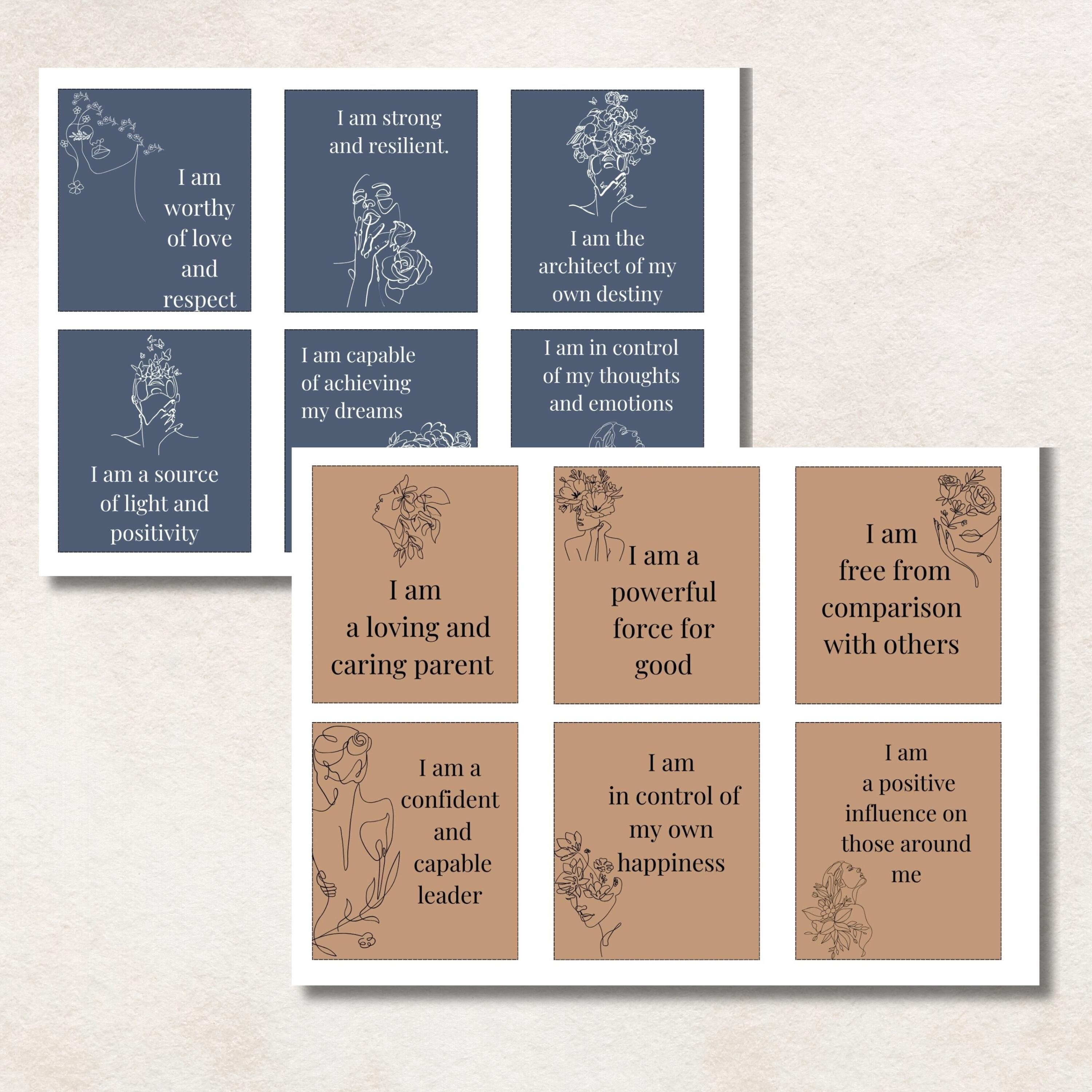 I Am Affirmation Cards - Positive Self-identity Quotes - Self ...