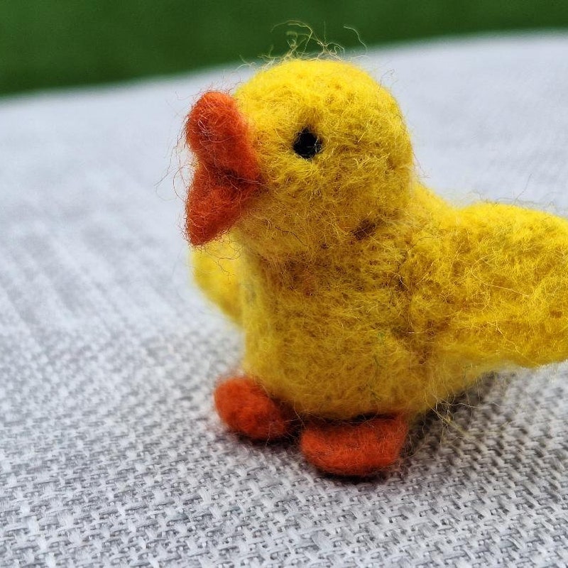 Needle Felted Chick - Etsy