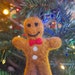 Needle Felted Gingerbread Man Tree Decoration - Etsy
