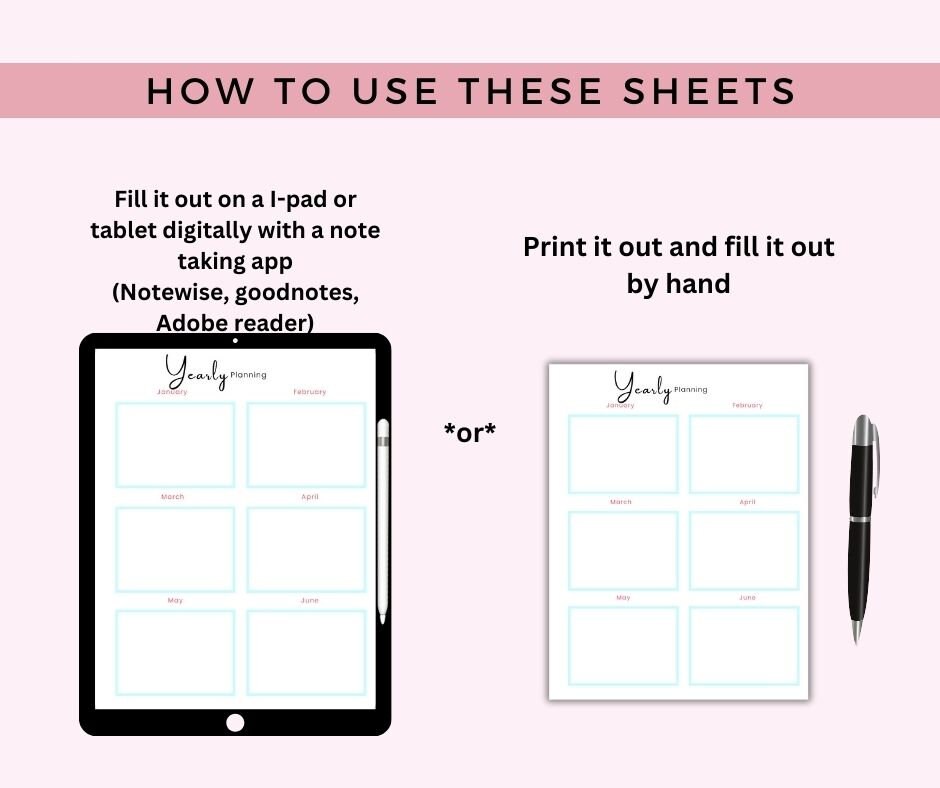 Digital/printable Planner/calendar With Daily, Weekly, Monthly and ...