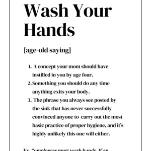 Please Wash Your Hands | Funny Sign for Public Restrooms - Etsy